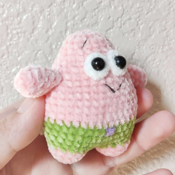 Handmade | Toys | Handmade Amigurumi Crochet Patrick Star | Poshmark